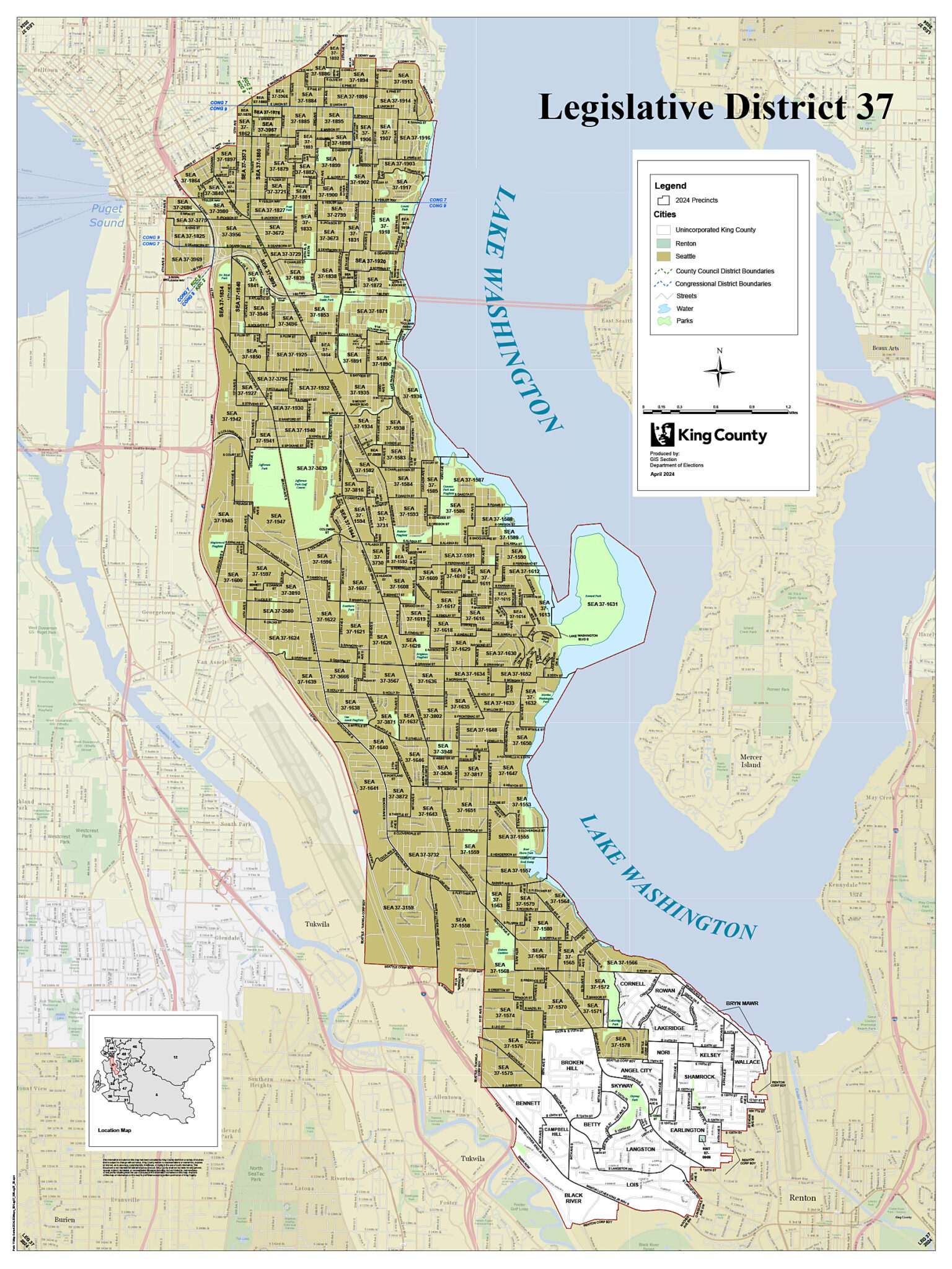 District Map – 37th District Democrats